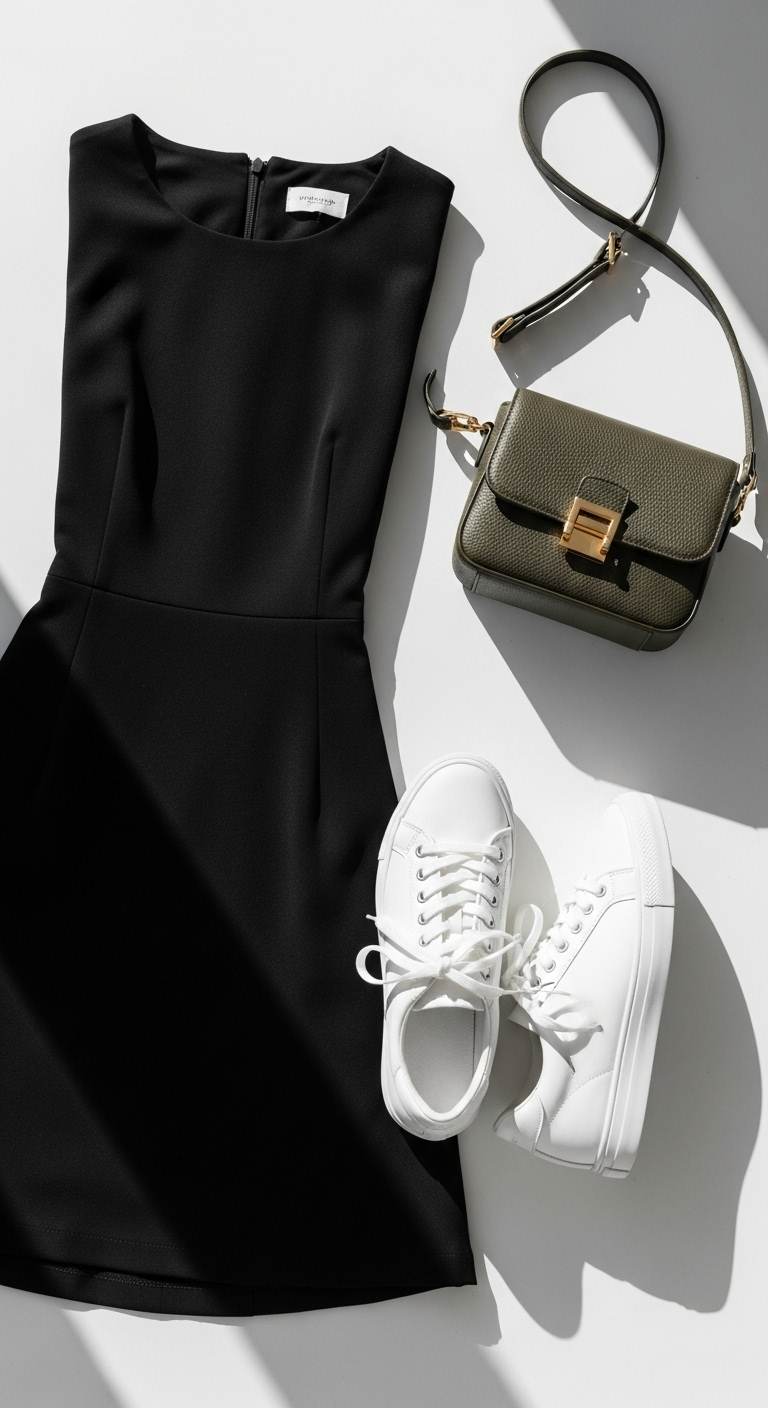 The Best Shoes to Wear with a Black A-Line Dress